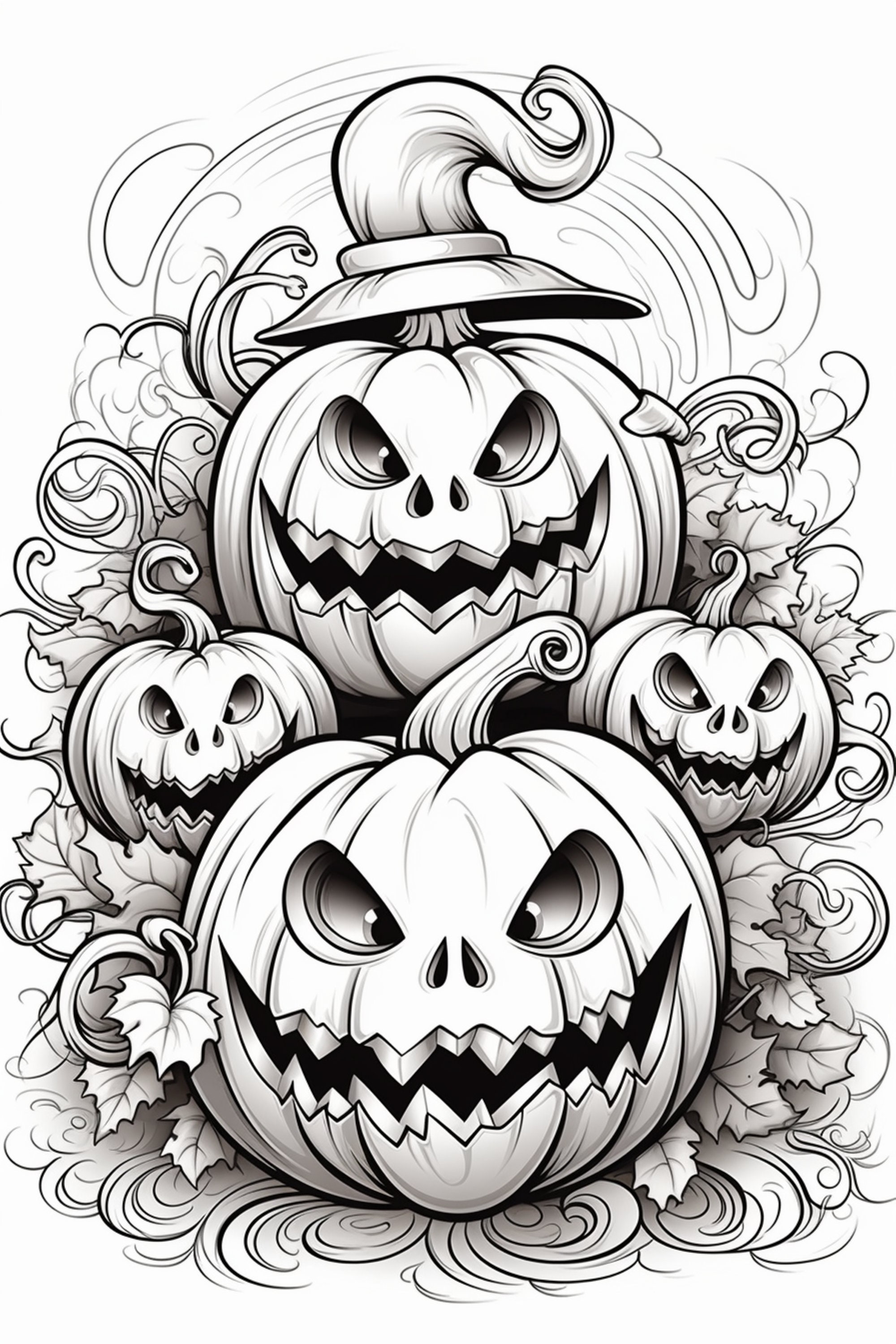 Halloween 7 Coloring Pages 5 - Etsy