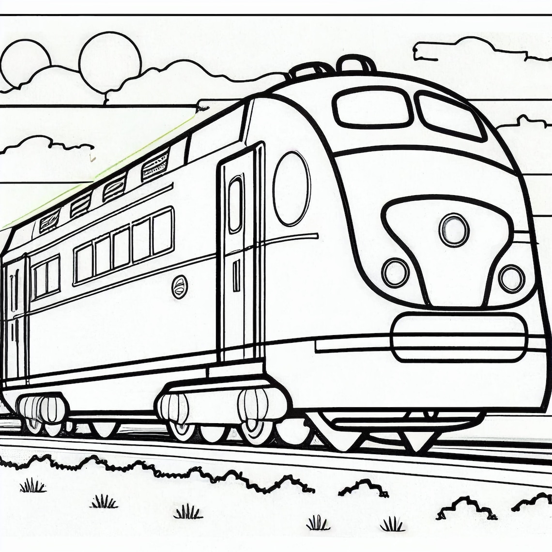Train 3- Coloring Pages (4) - Etsy