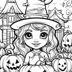Halloween 15 Coloring Pages 5 - Etsy
