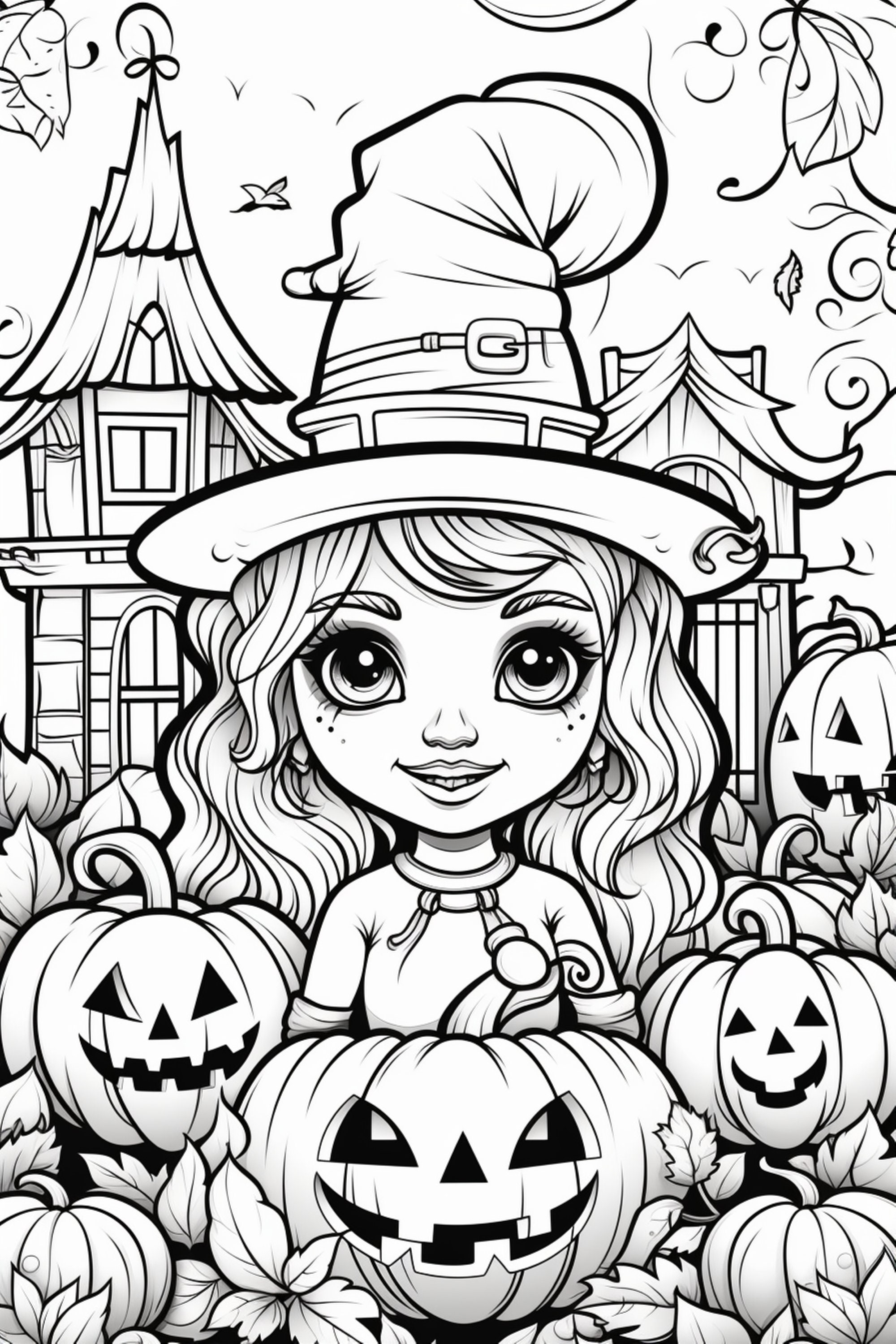 Halloween 15 Coloring Pages 5 - Etsy