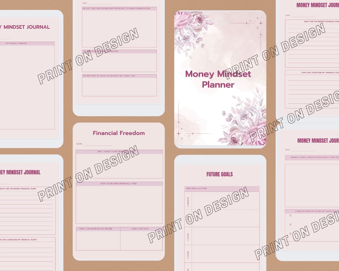Money Mindset Journal (50 Print Only Pages) - Etsy