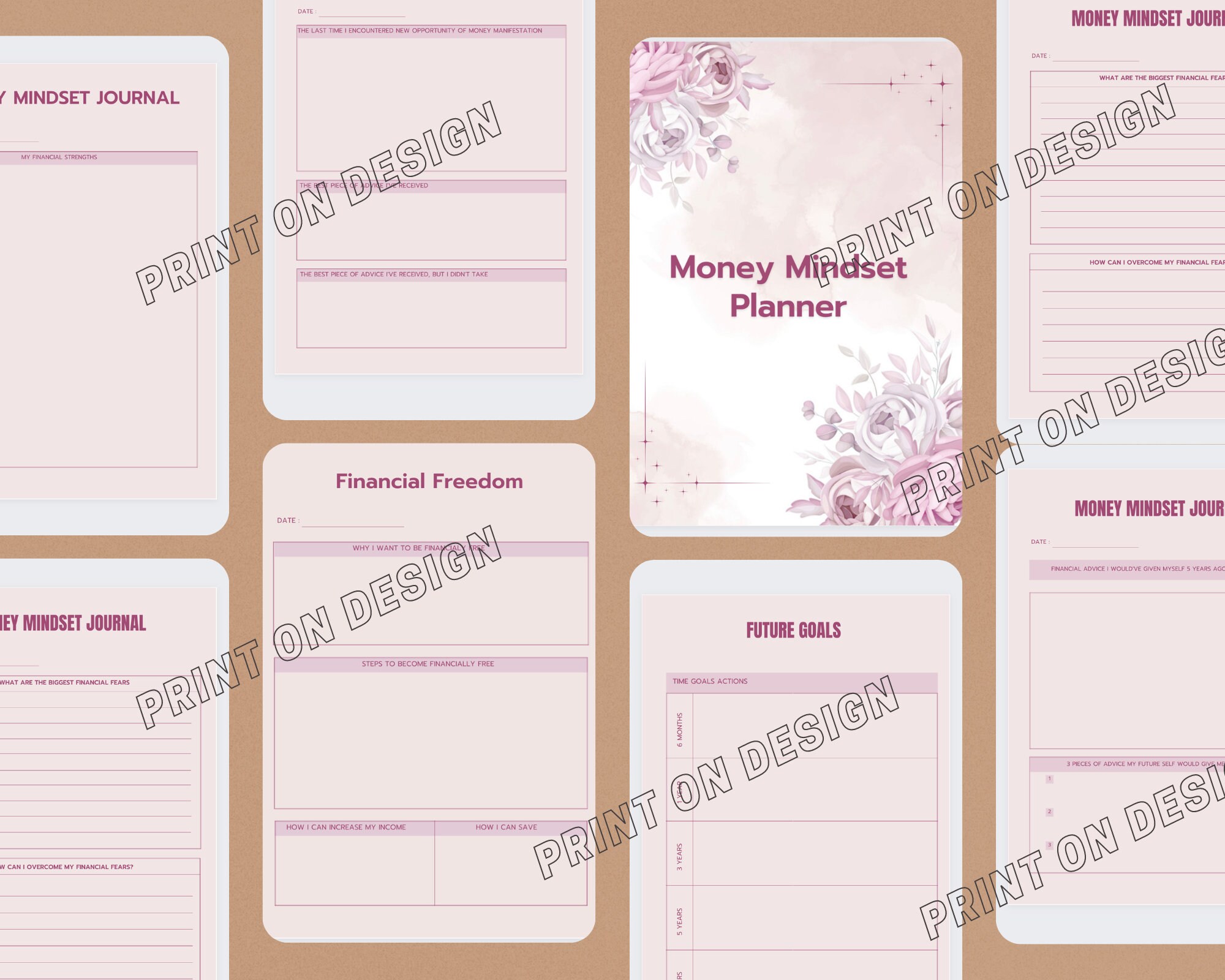 Money Mindset Journal (50 Print Only Pages) - Etsy