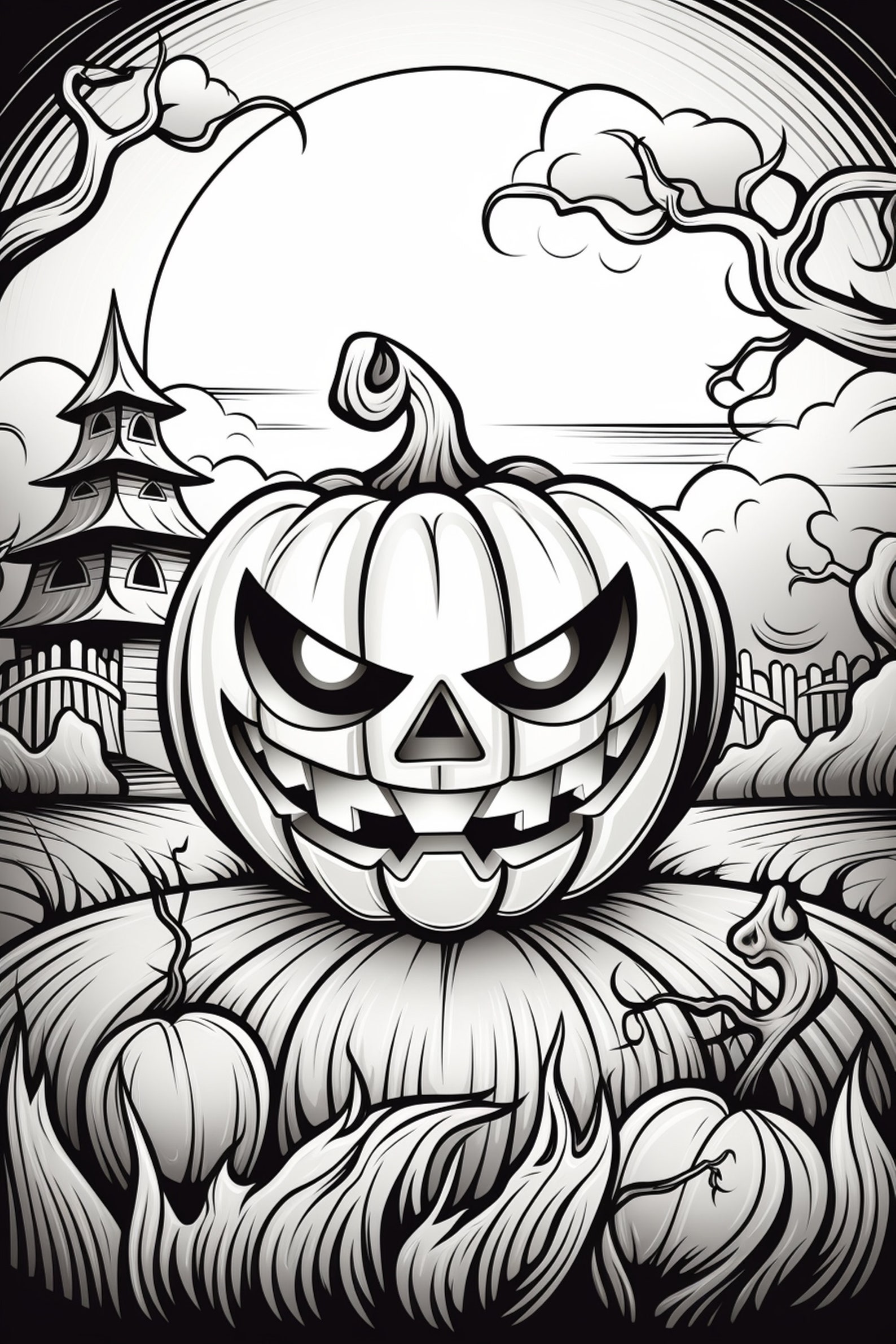 Halloween 5 Coloring Pages 5 - Etsy