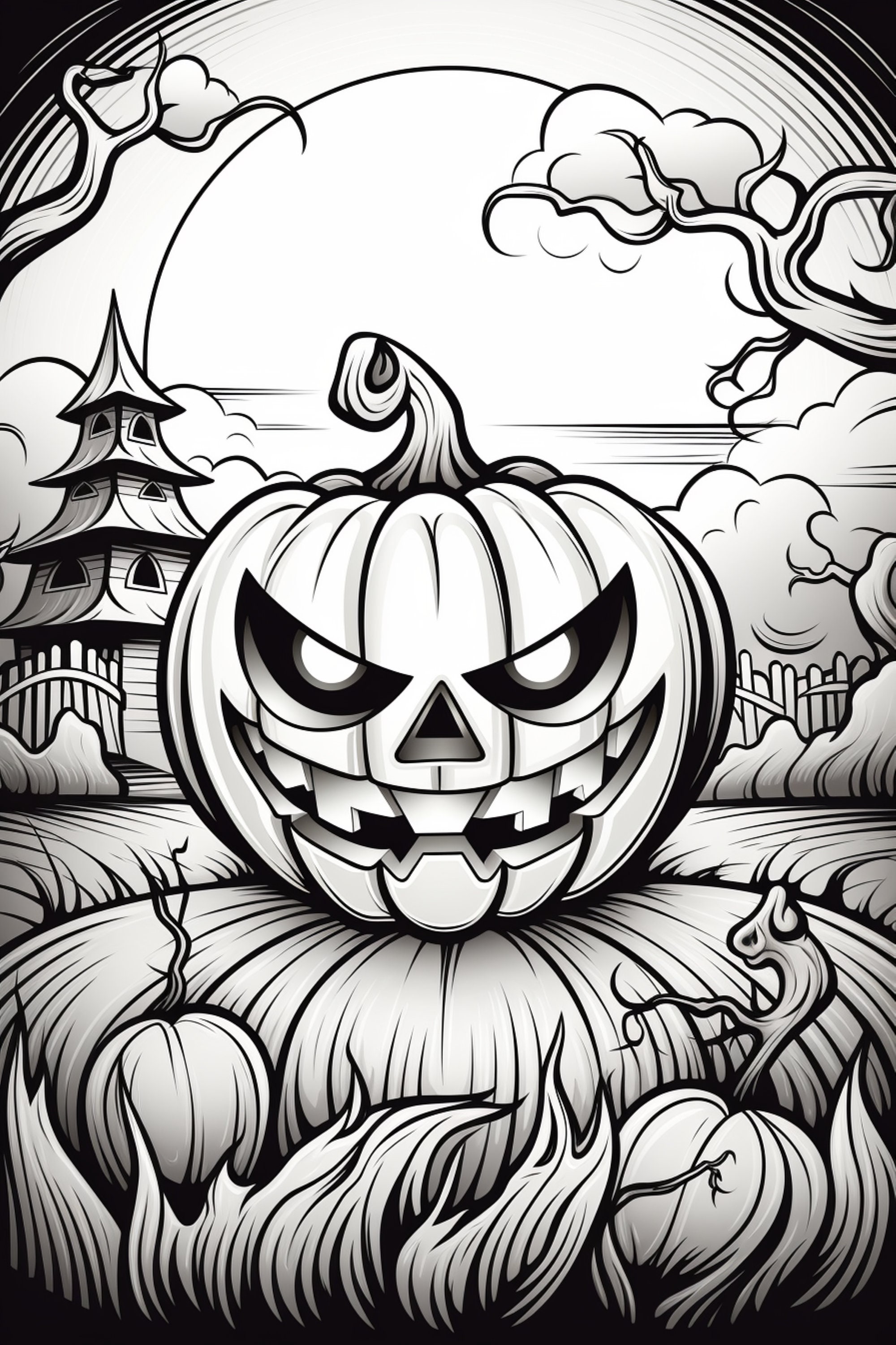 Halloween 5 Coloring Pages 5 - Etsy