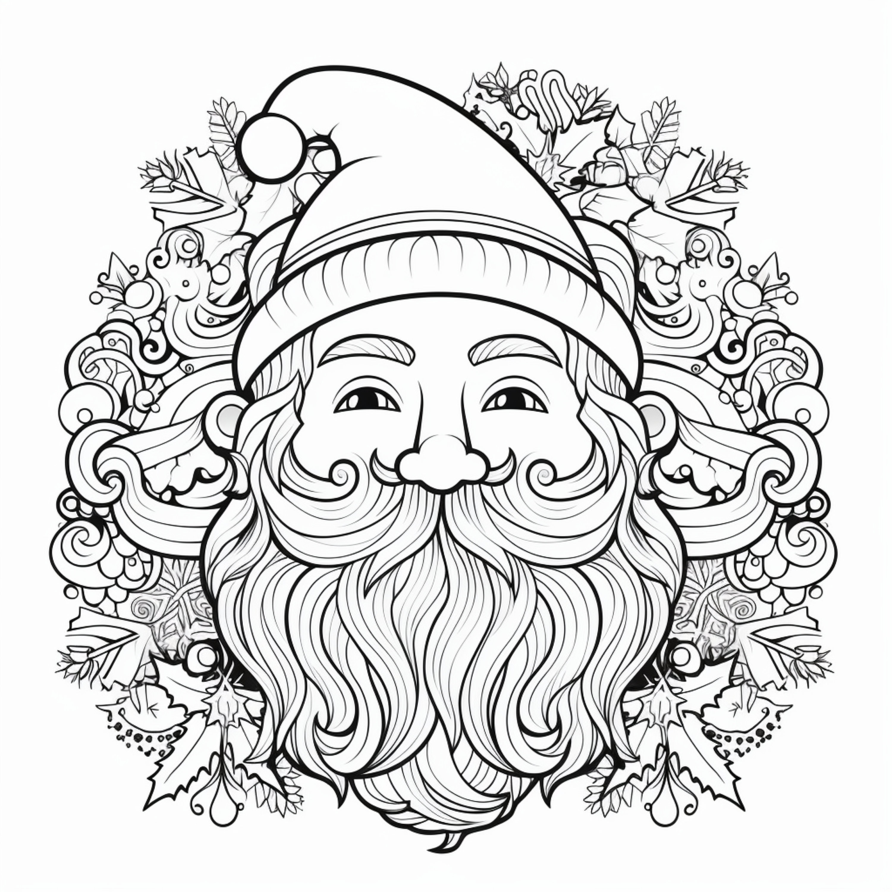 Winter/christmas 7 Coloring Pages 5 - Etsy
