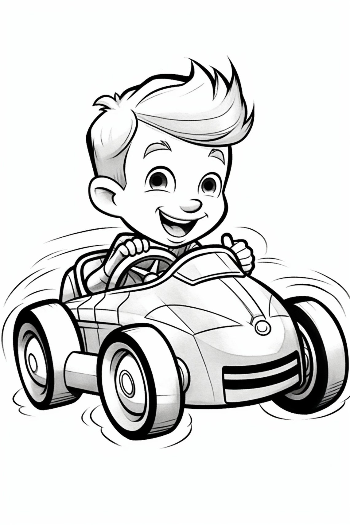 Race Car 2- Coloring Pages (5) - Etsy