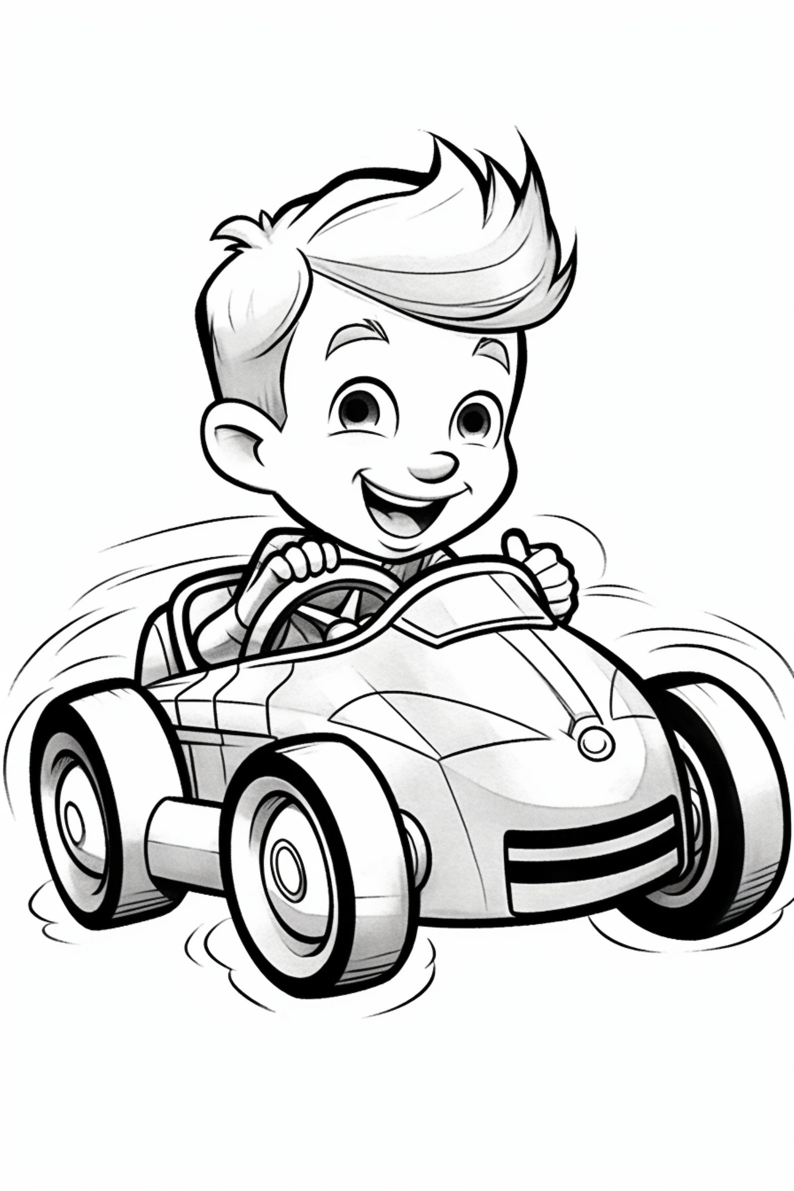 Race Car 2- Coloring Pages (5) - Etsy