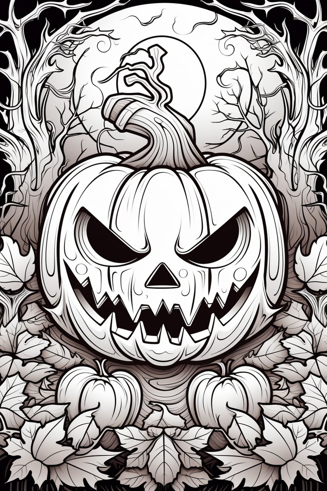 Halloween 10 Coloring Pages 5 - Etsy