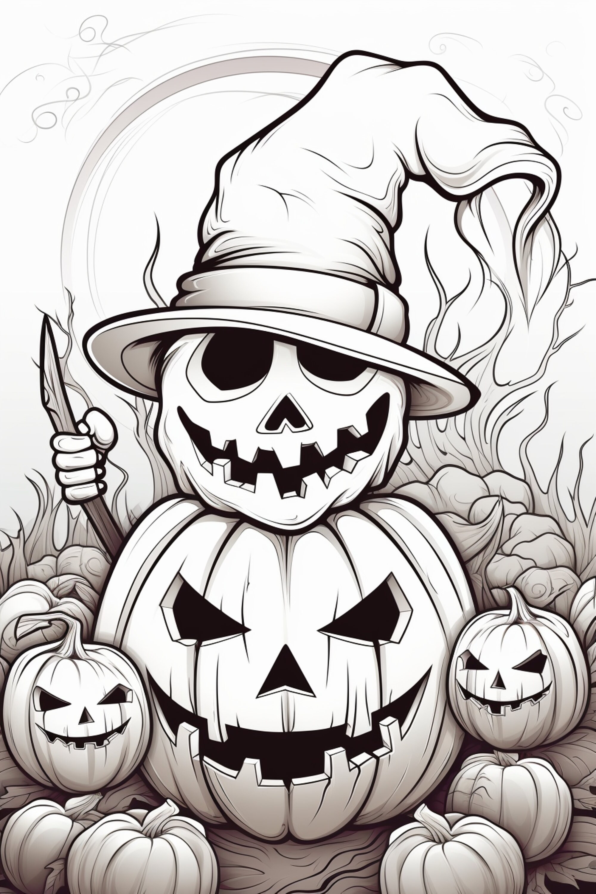 Halloween 9 Coloring Pages 5 - Etsy
