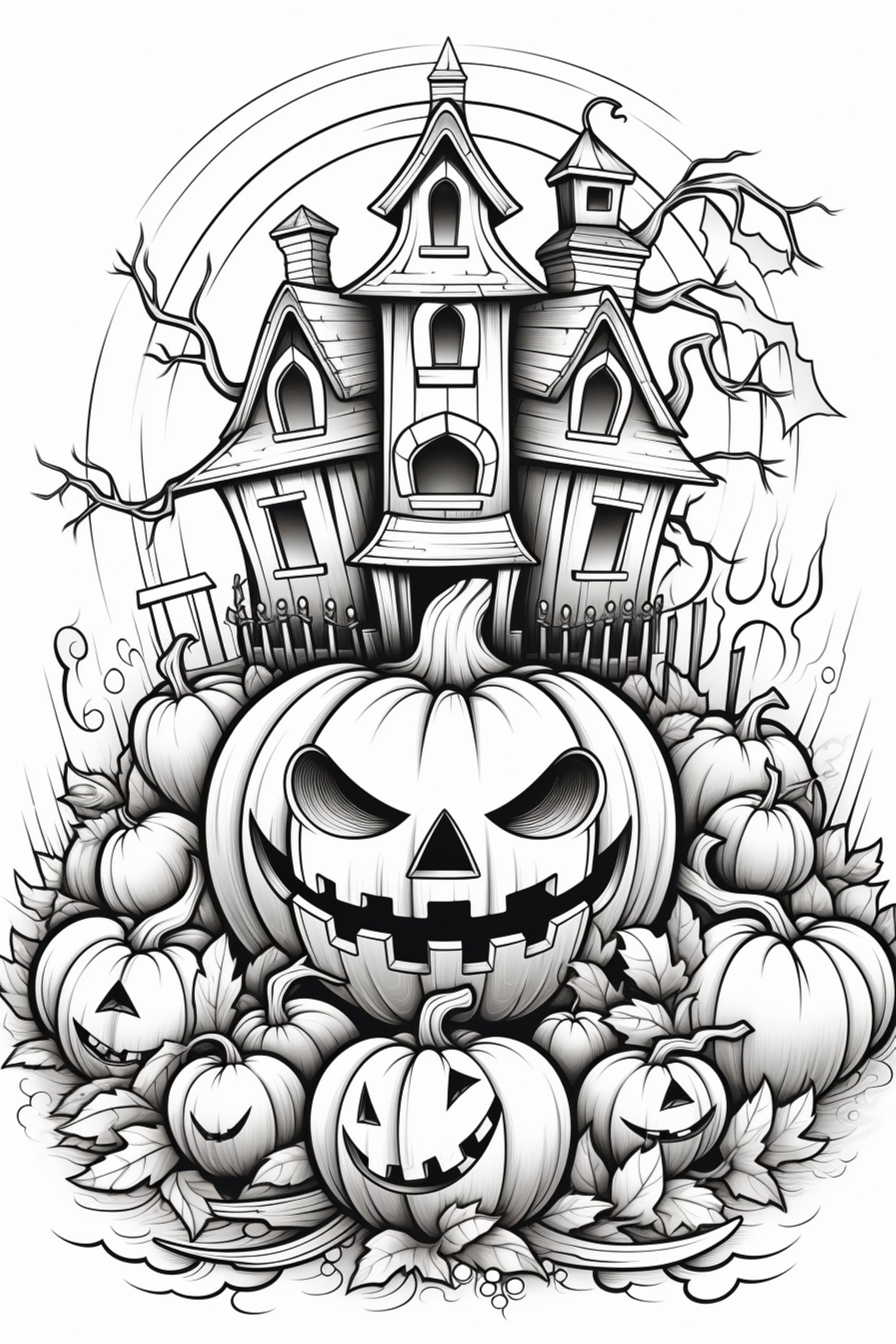 Halloween 9 Coloring Pages 5 - Etsy