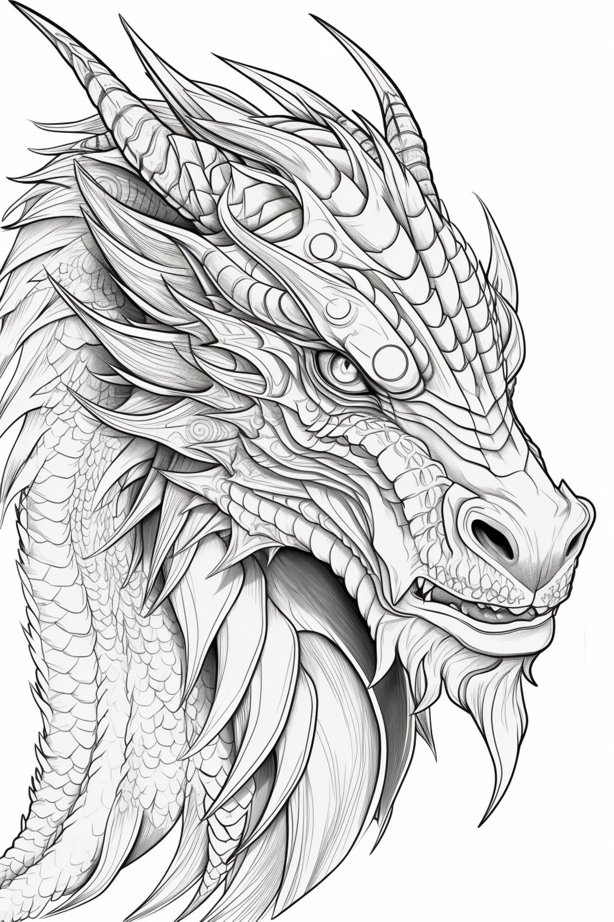 Dragon Coloring Pages 5 Printable PDF – Fun Fantasy Activity Sheets for ...