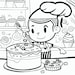 Cooking 1- Coloring Pages (5) - Etsy