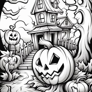 Halloween 6 Coloring Pages 5 - Etsy
