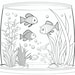 Fish 3- Coloring Pages (5) - Etsy