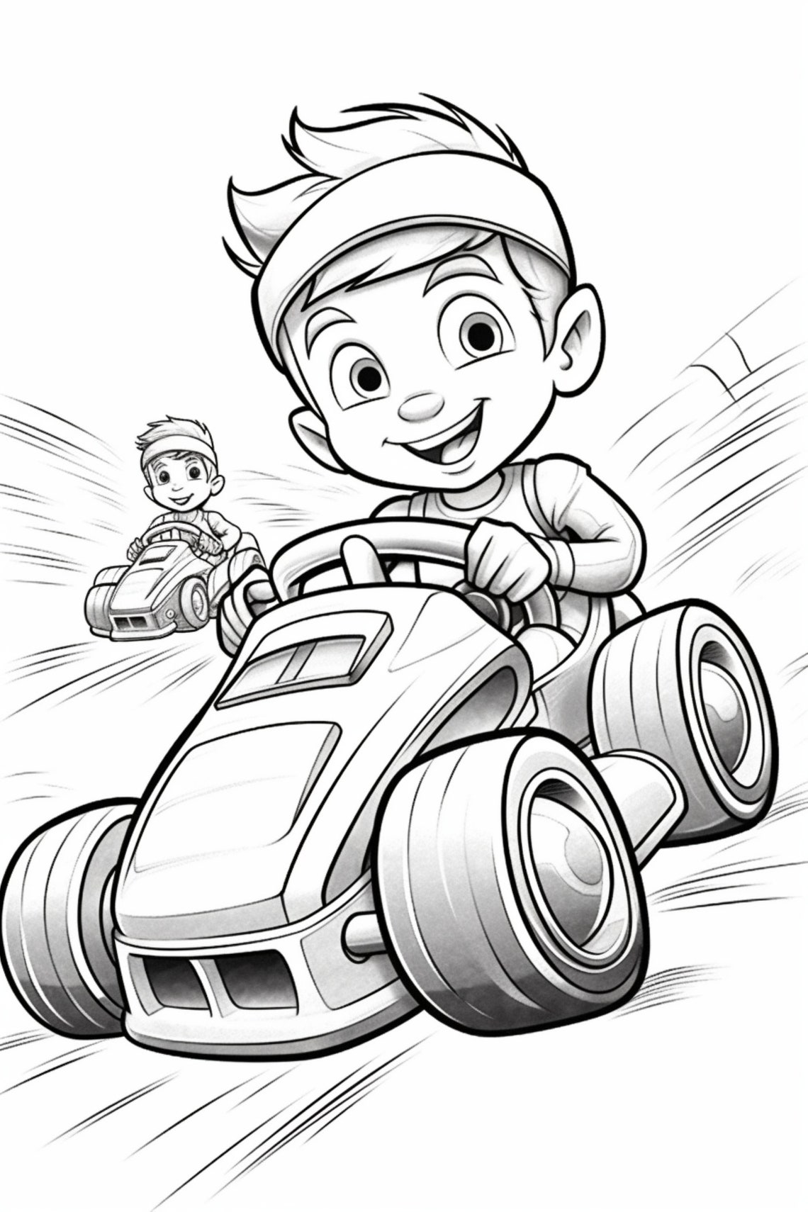 Race Car 3- Coloring Pages (5) - Etsy