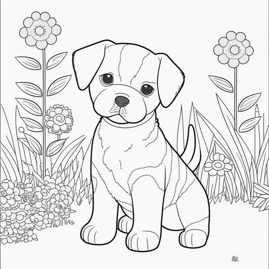Dogs 3- Coloring Pages (5) - Etsy