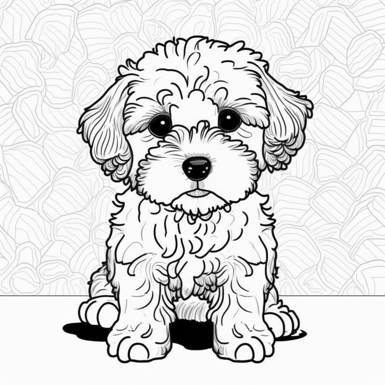 Dogs 3- Coloring Pages (5) - Etsy