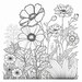 Floral 5- Coloring Pages (5) - Etsy