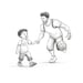 Father and Son Basketball - Coloring Pages (5) - Etsy