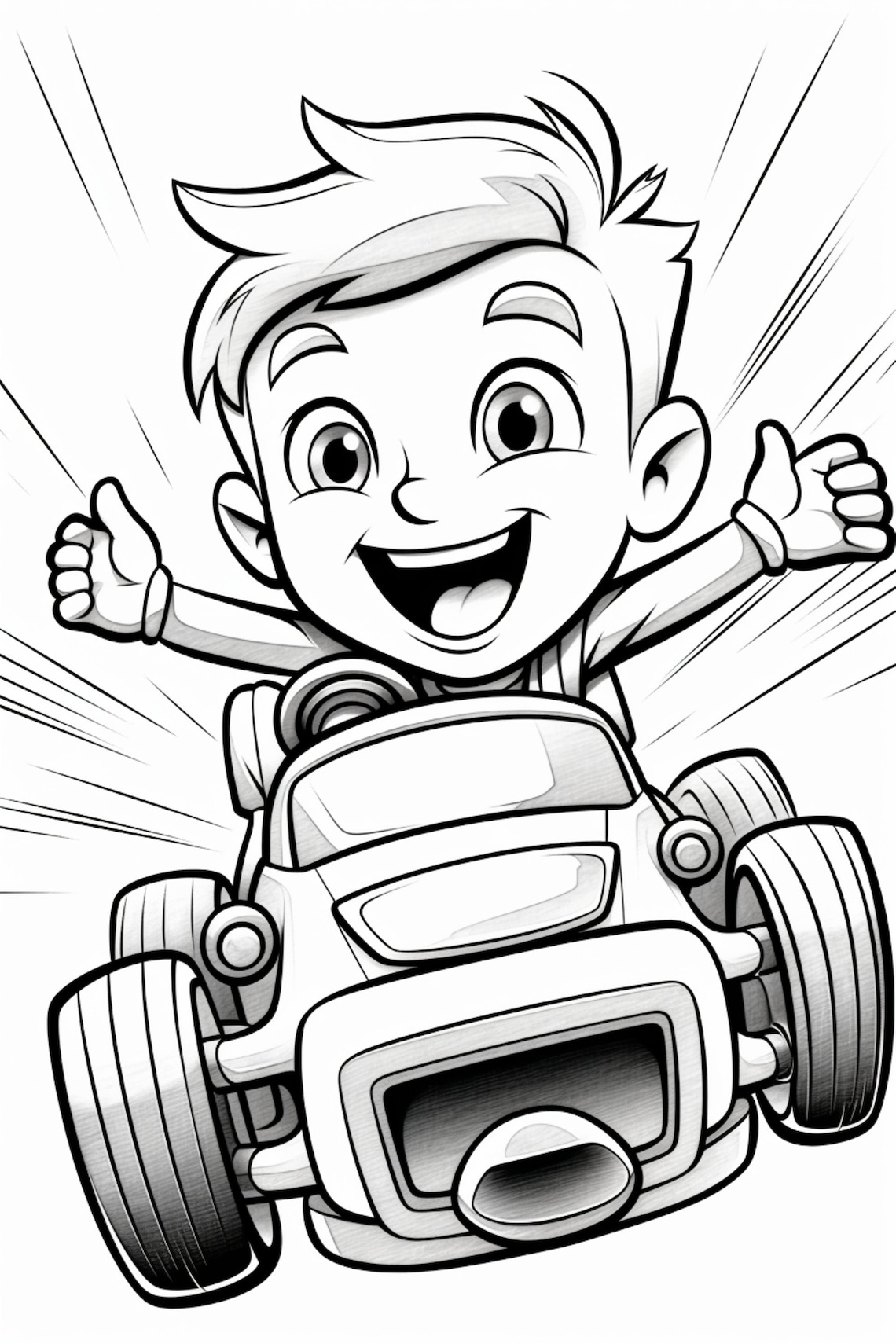 Race Car 2- Coloring Pages (5) - Etsy