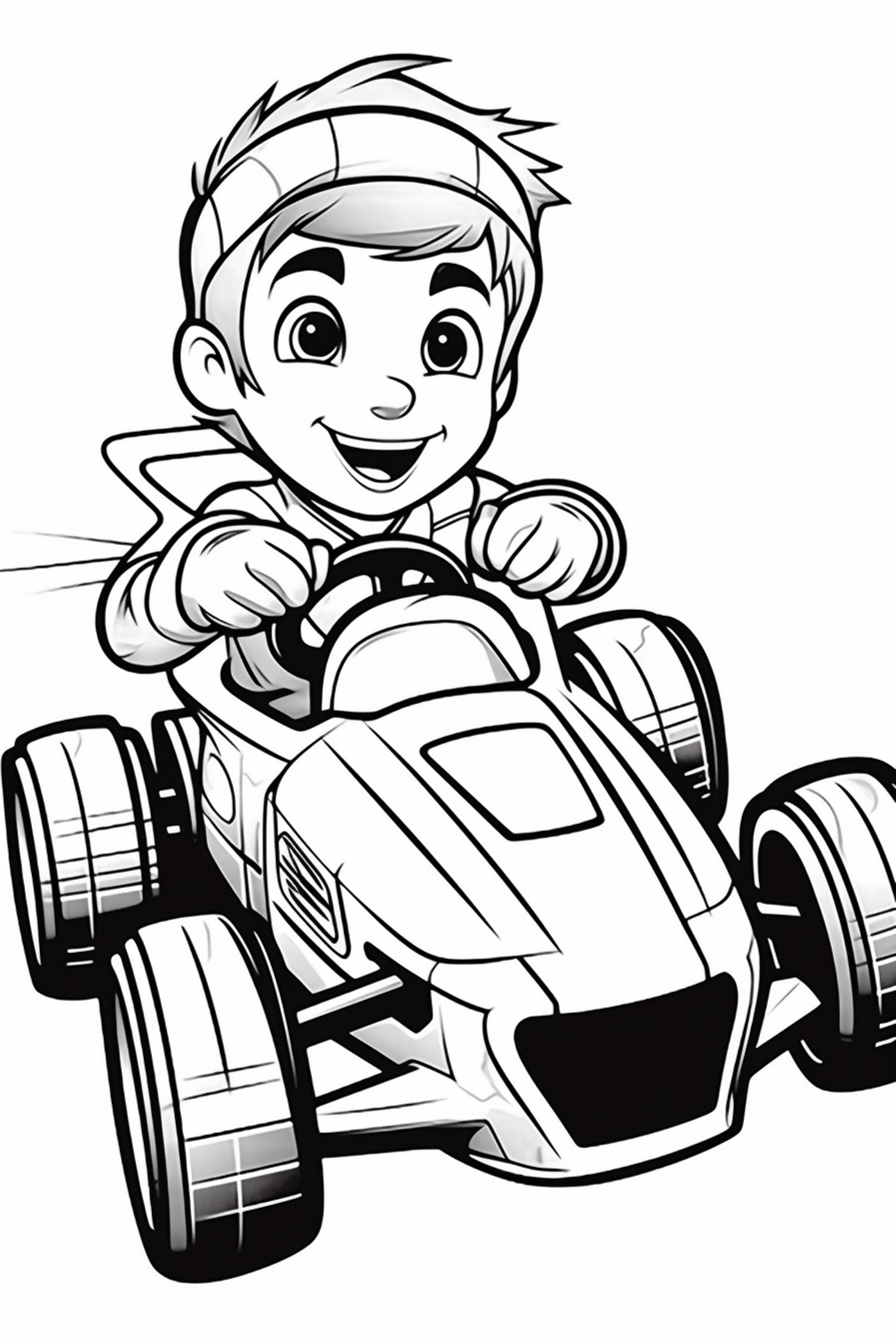 Race Car 5- Coloring Pages (5) - Etsy