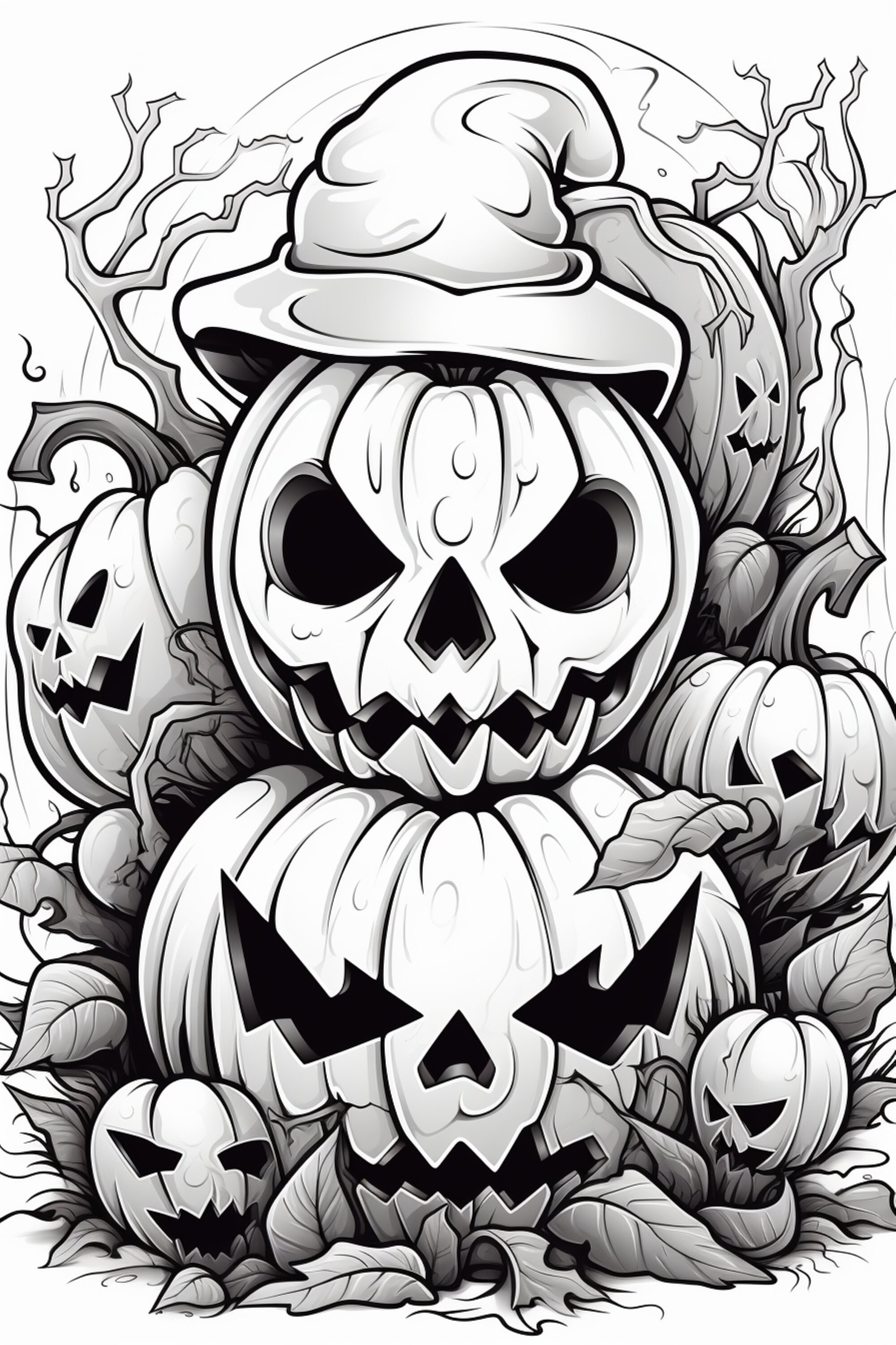 Halloween 10 Coloring Pages 5 - Etsy