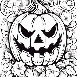 Halloween 5 Coloring Pages 5 - Etsy