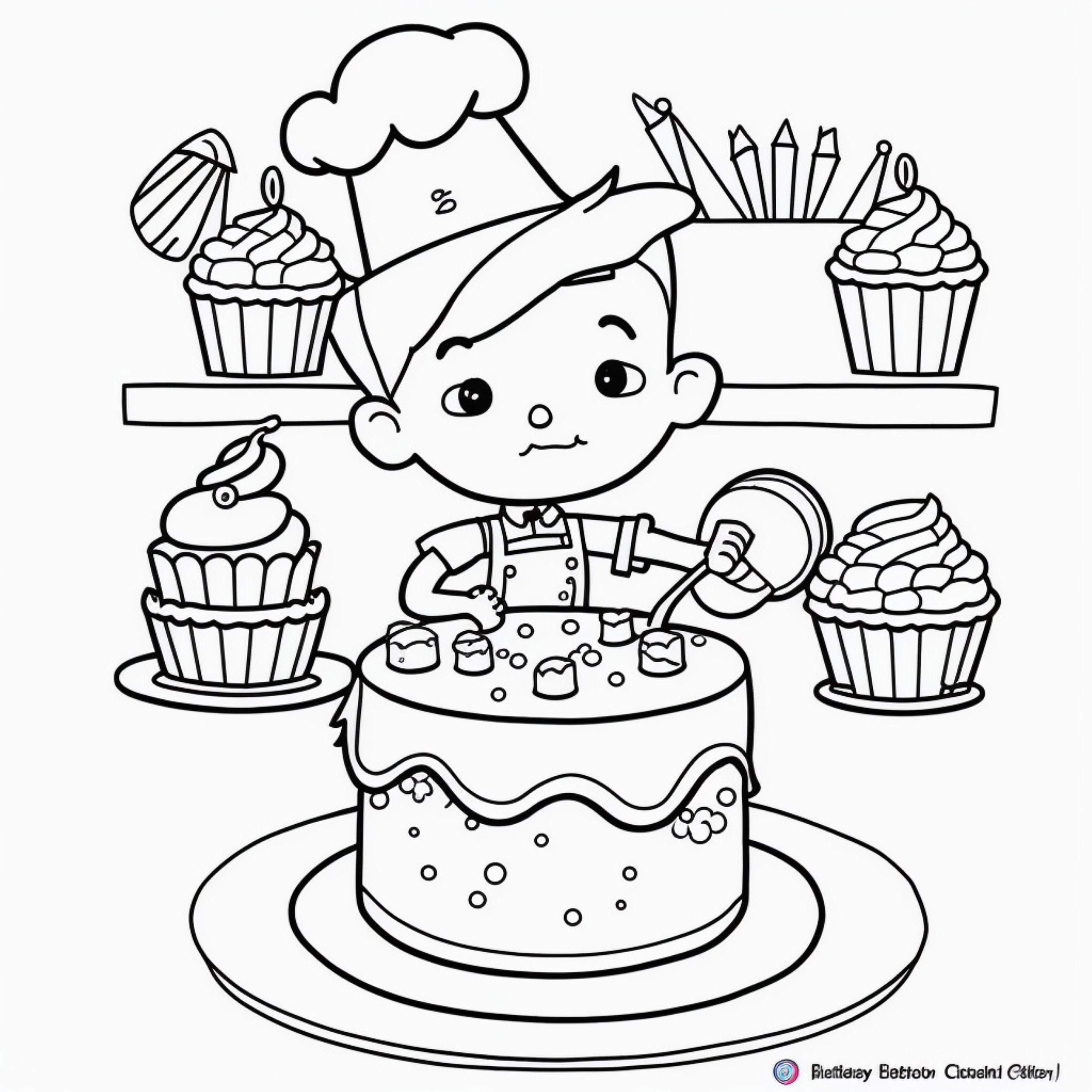Cooking 2- Coloring Pages (5) - Etsy