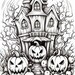 Halloween 10 Coloring Pages 5 - Etsy