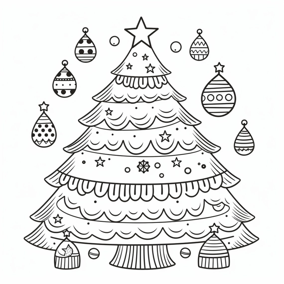 Winter/christmas 9- Coloring Pages (5) - Etsy