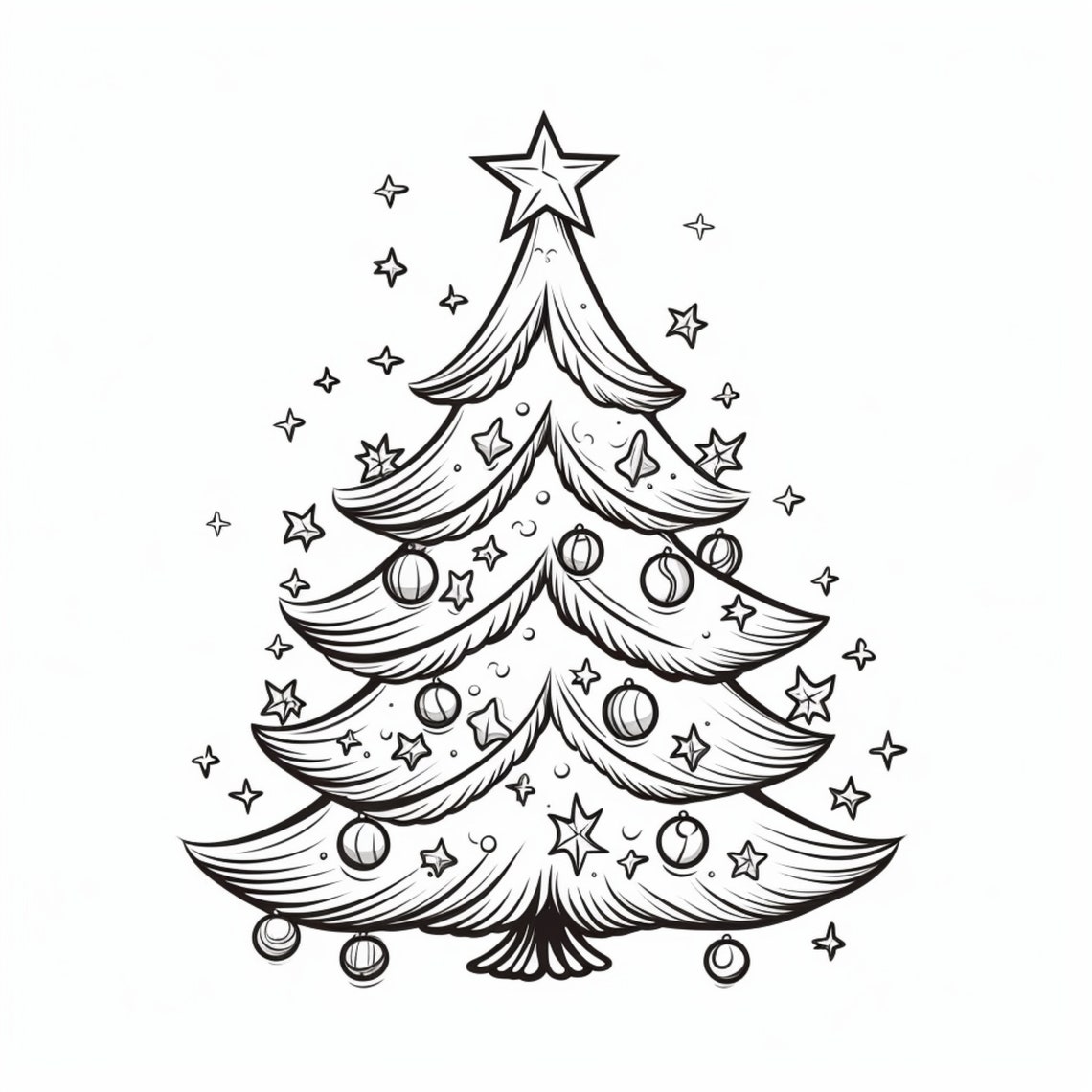 Winter/christmas 5 Coloring Pages 5 - Etsy