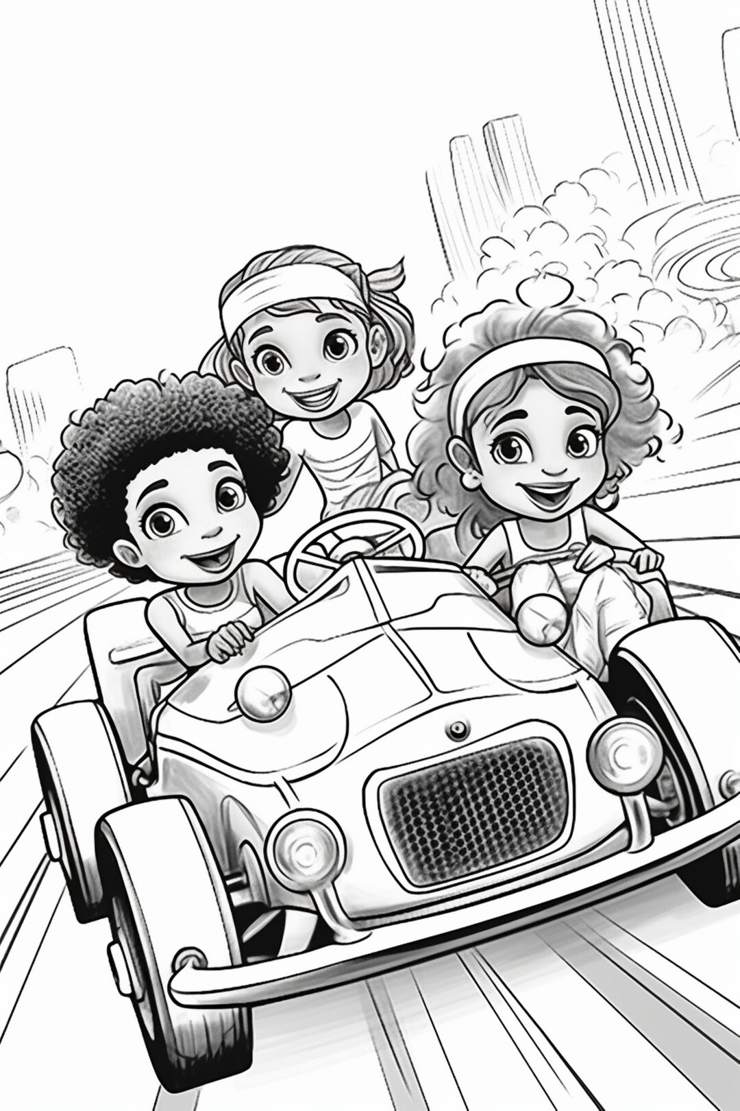 Race Car 4- Coloring Pages (5) - Etsy