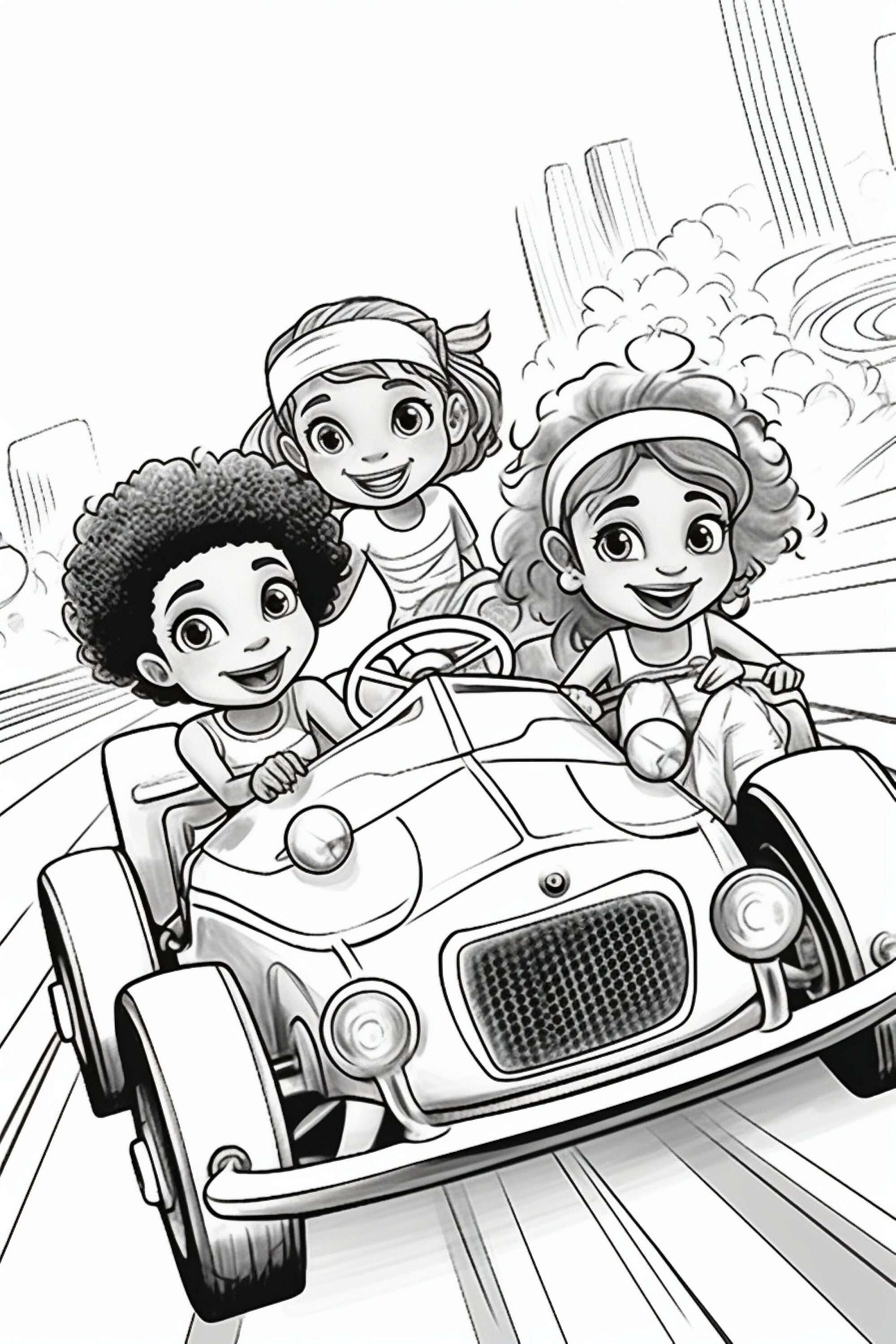Race Car 4- Coloring Pages (5) - Etsy