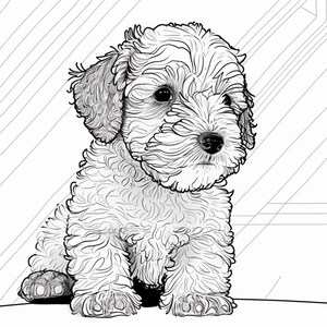 Dogs 3- Coloring Pages (5) - Etsy