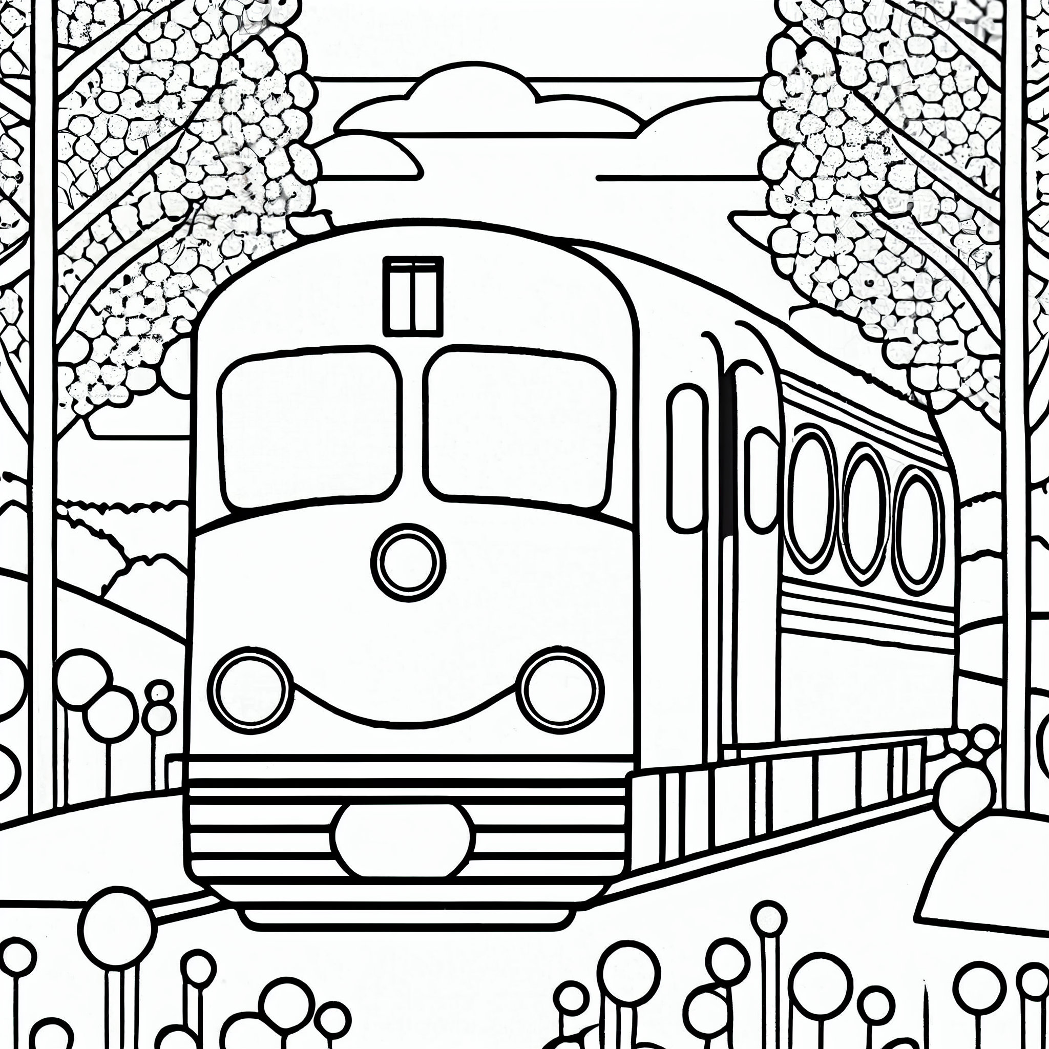 Train 3- Coloring Pages (4) - Etsy