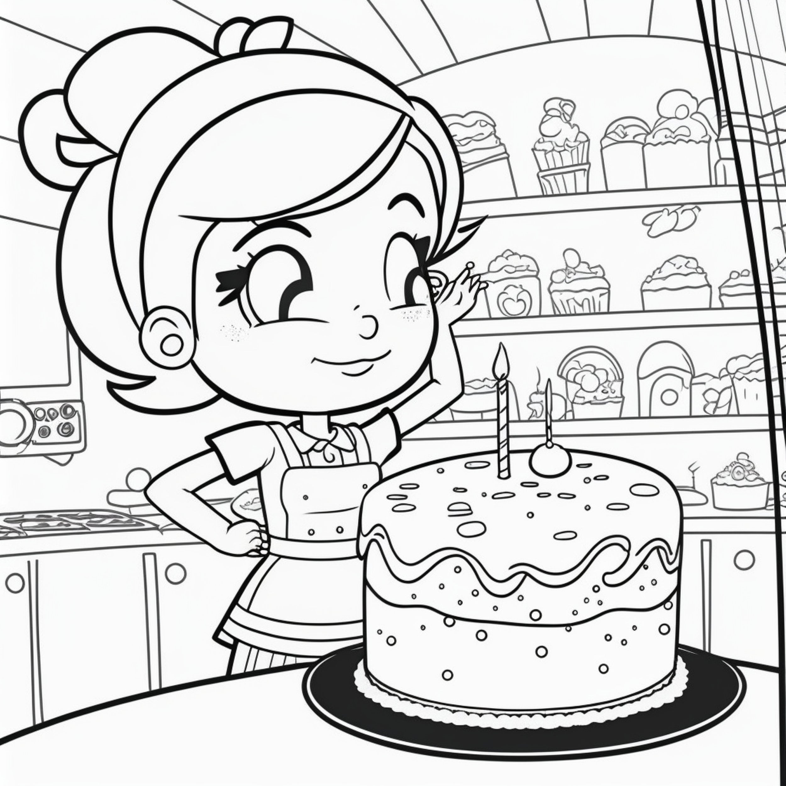 Cooking 1- Coloring Pages (5) - Etsy