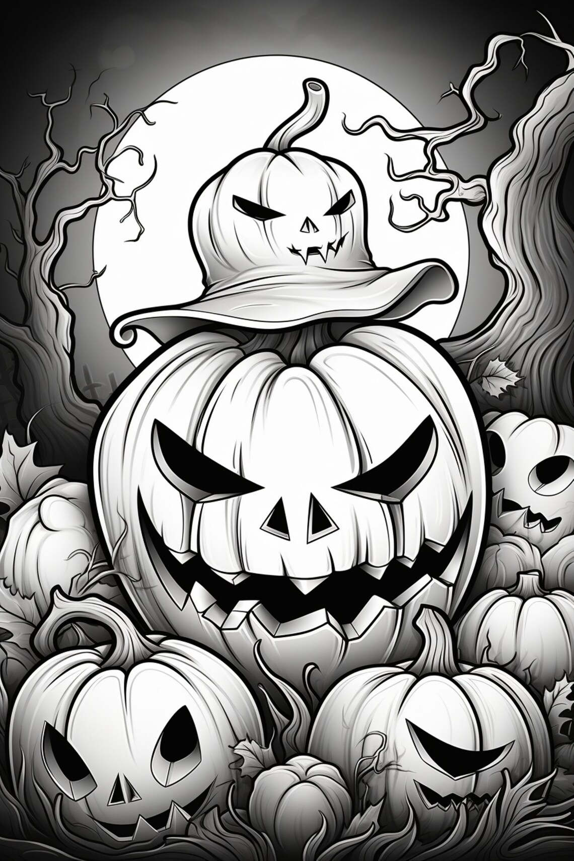 Halloween 9 Coloring Pages 5 - Etsy