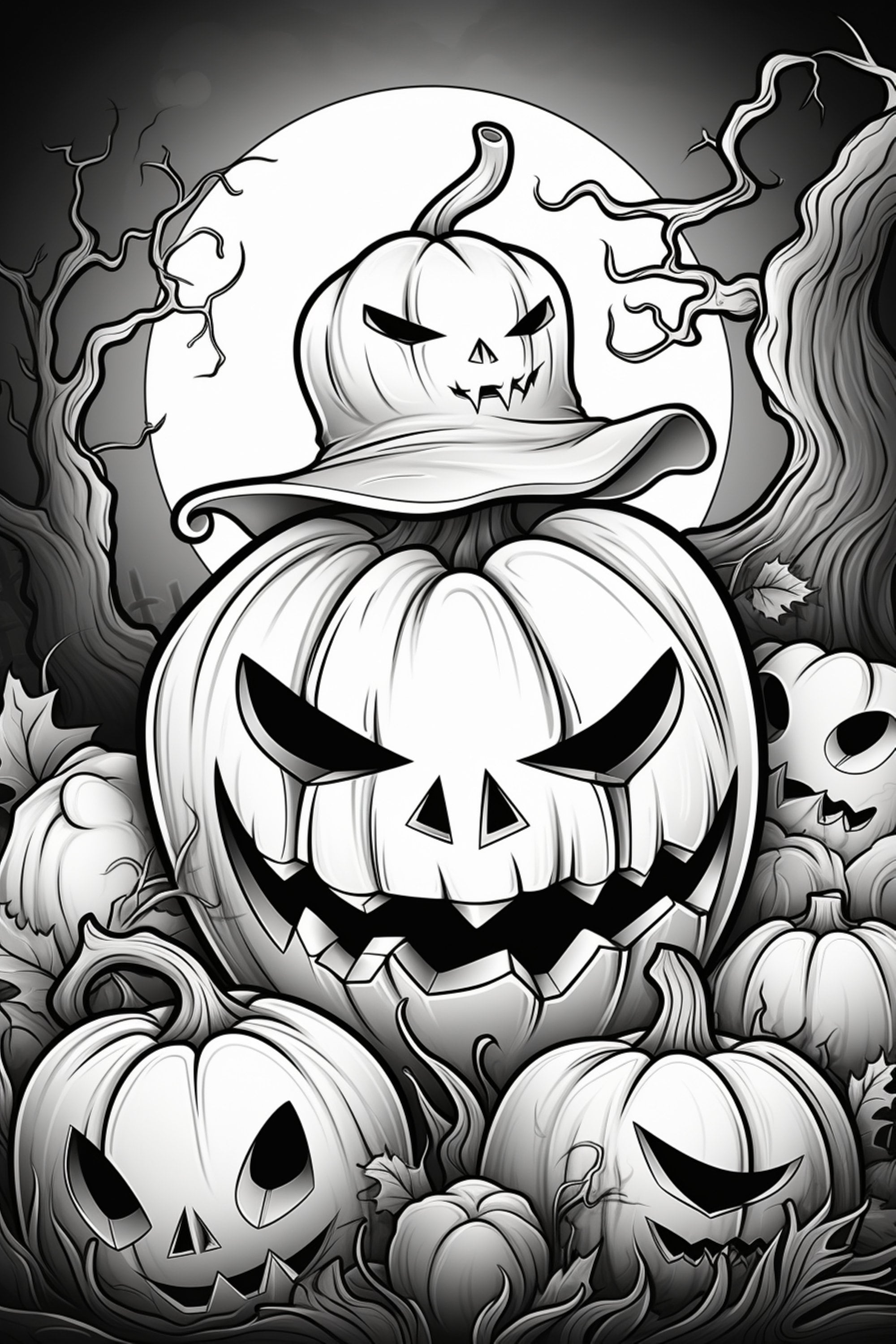 Halloween 9 Coloring Pages 5 - Etsy