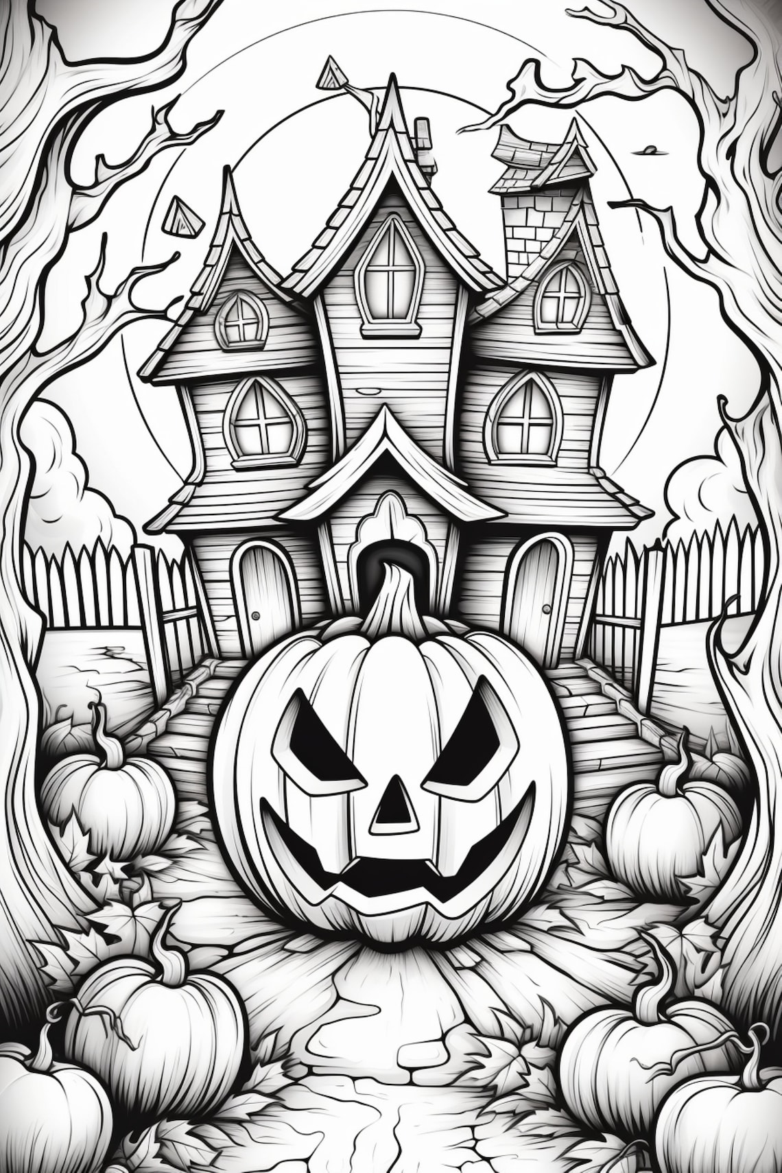 Halloween 2- Coloring Pages (5) - Etsy