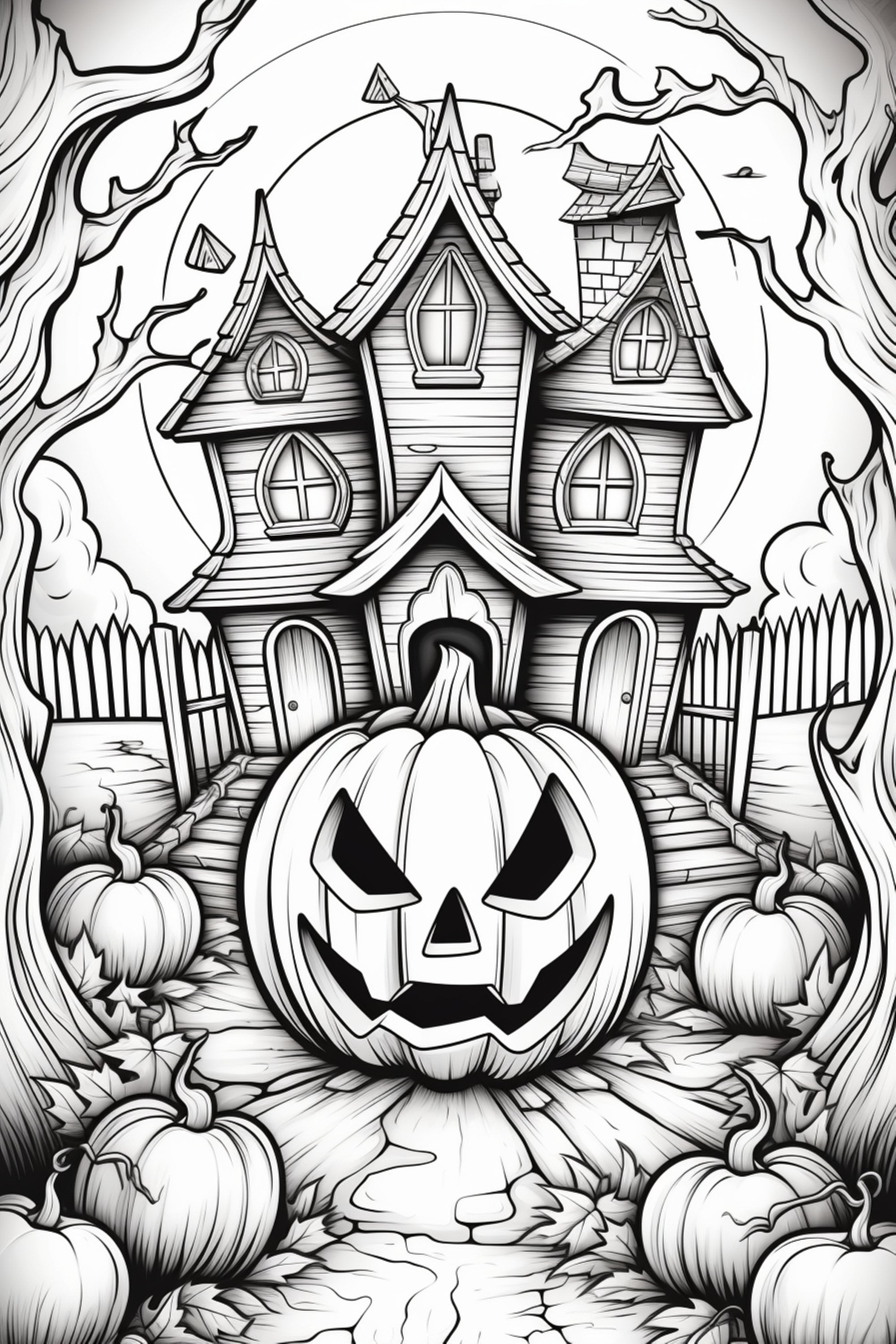 Hard Halloween Coloring Pages Printable