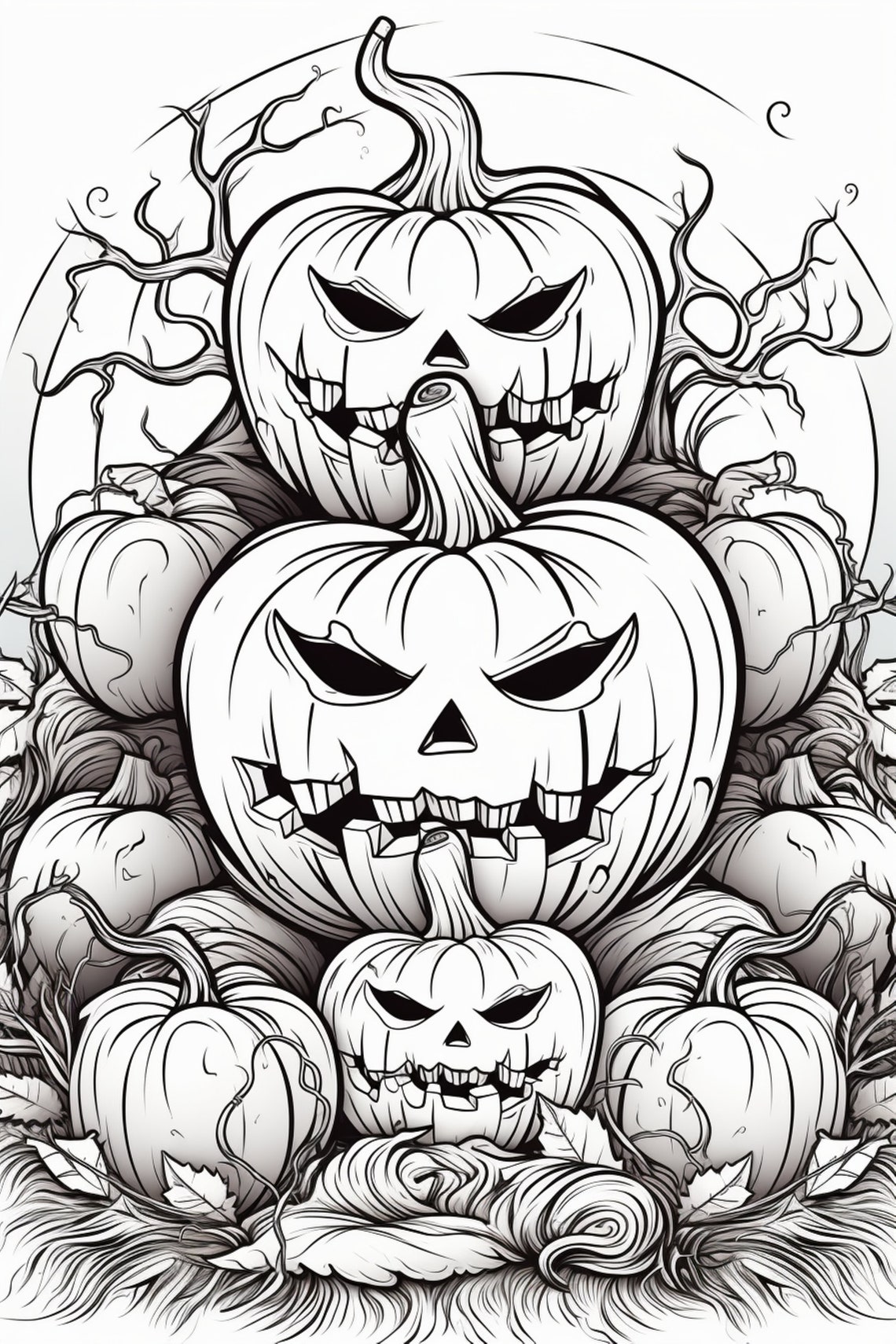 Halloween 9 Coloring Pages 5 - Etsy