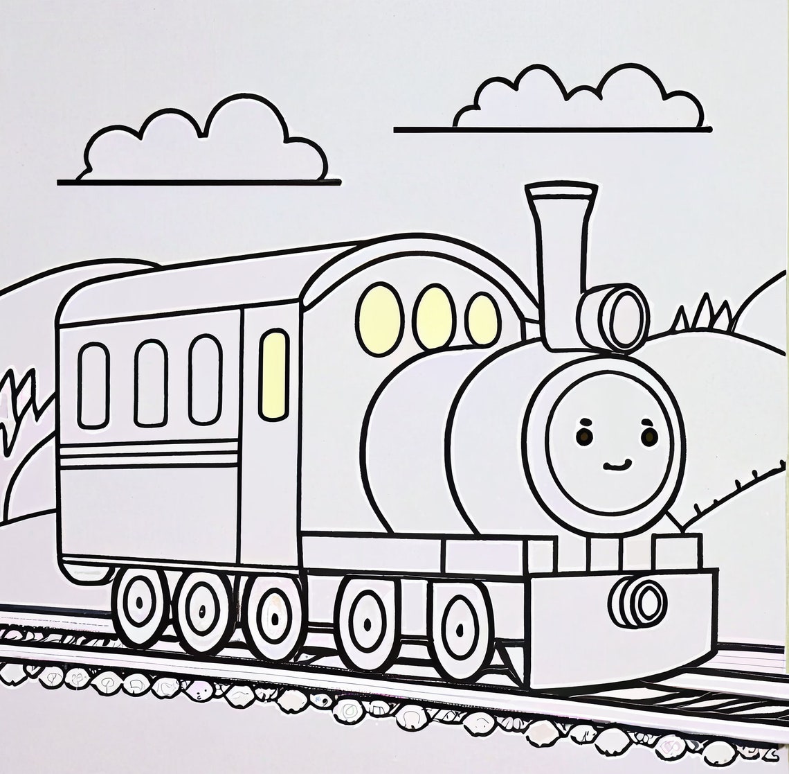 Train 3- Coloring Pages (4) - Etsy