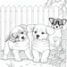 Dogs 4- Coloring Pages (5) - Etsy