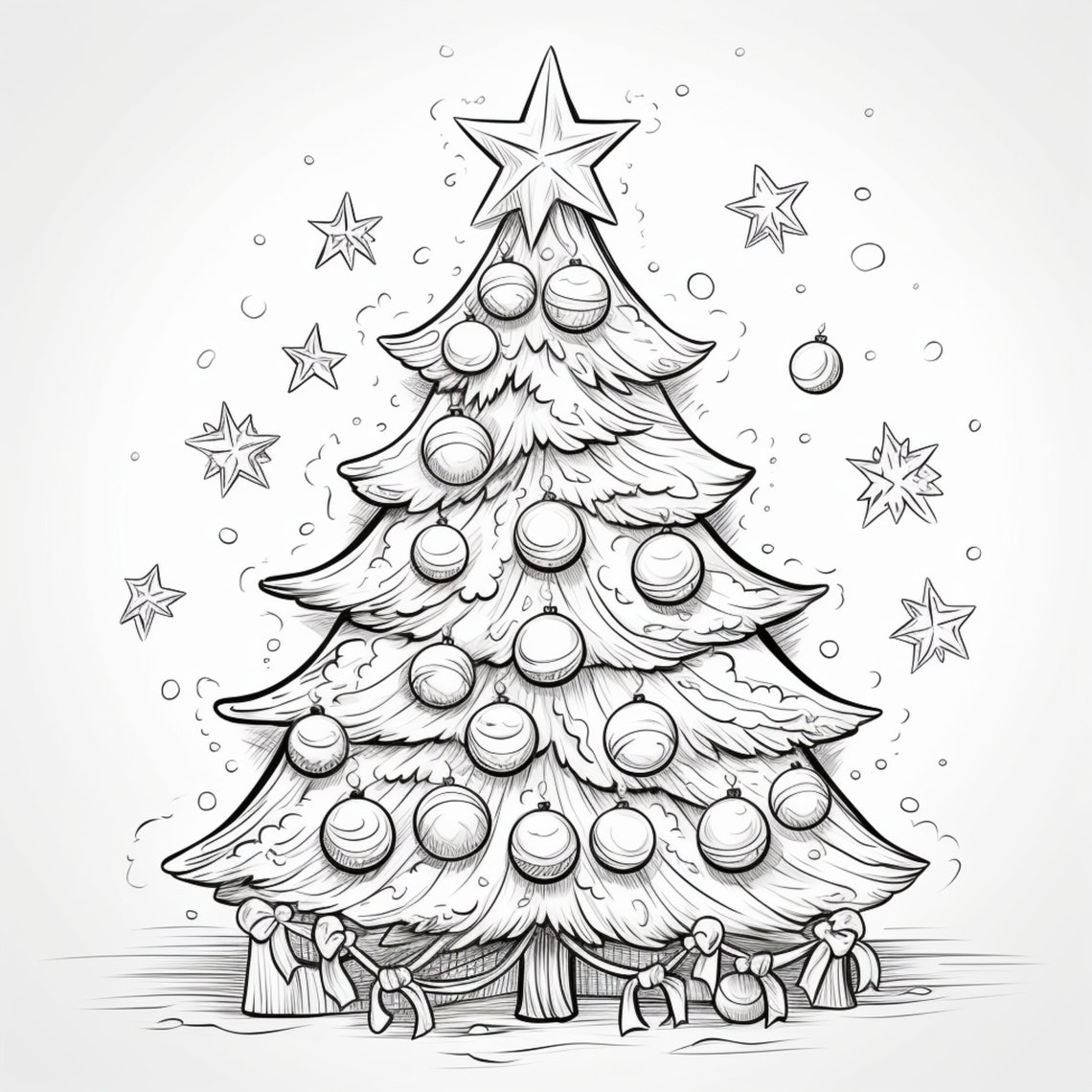 Winter/christmas 4 Coloring Pages 5 - Etsy