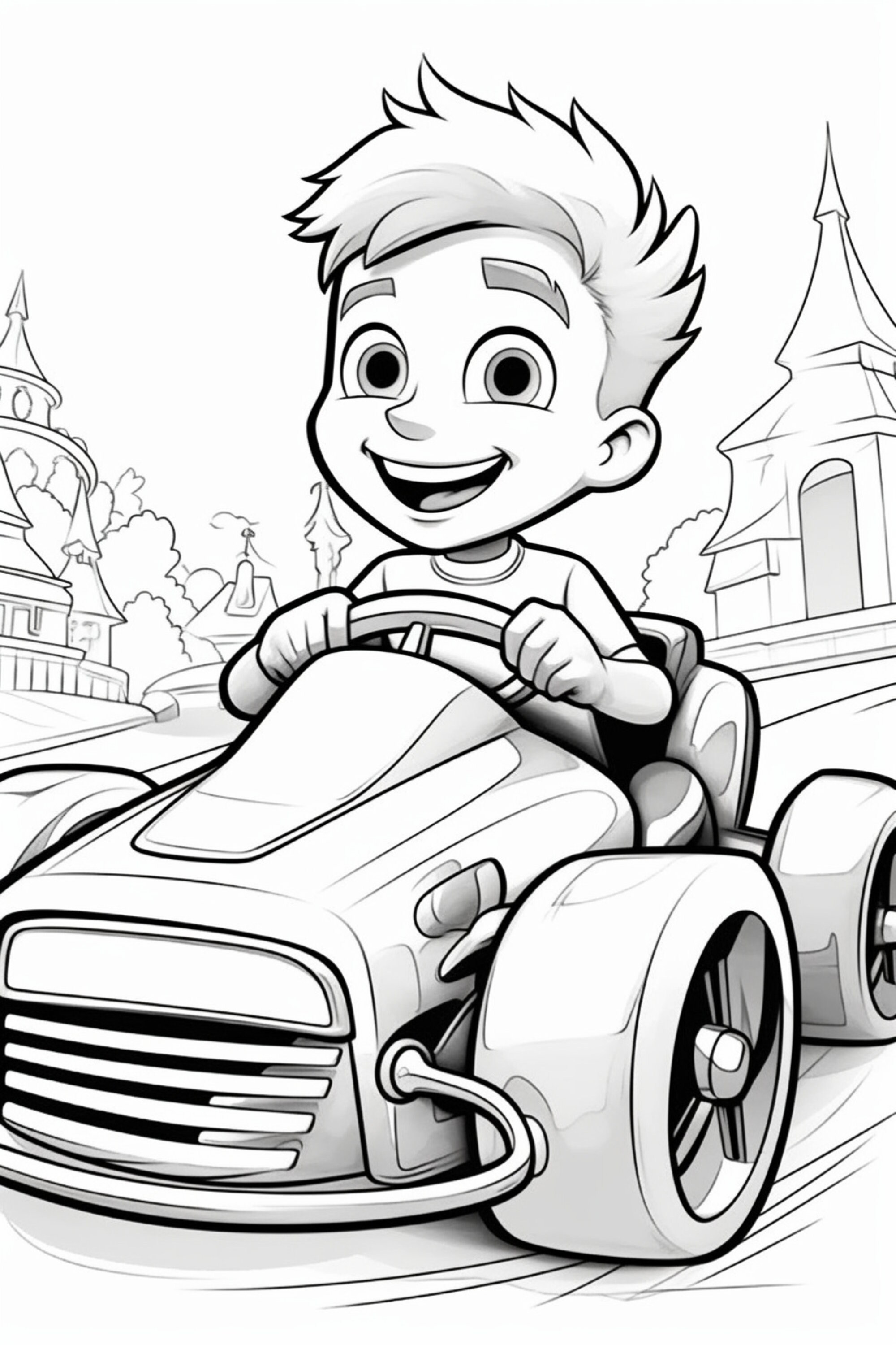 Race Car 6- Coloring Pages (5) - Etsy