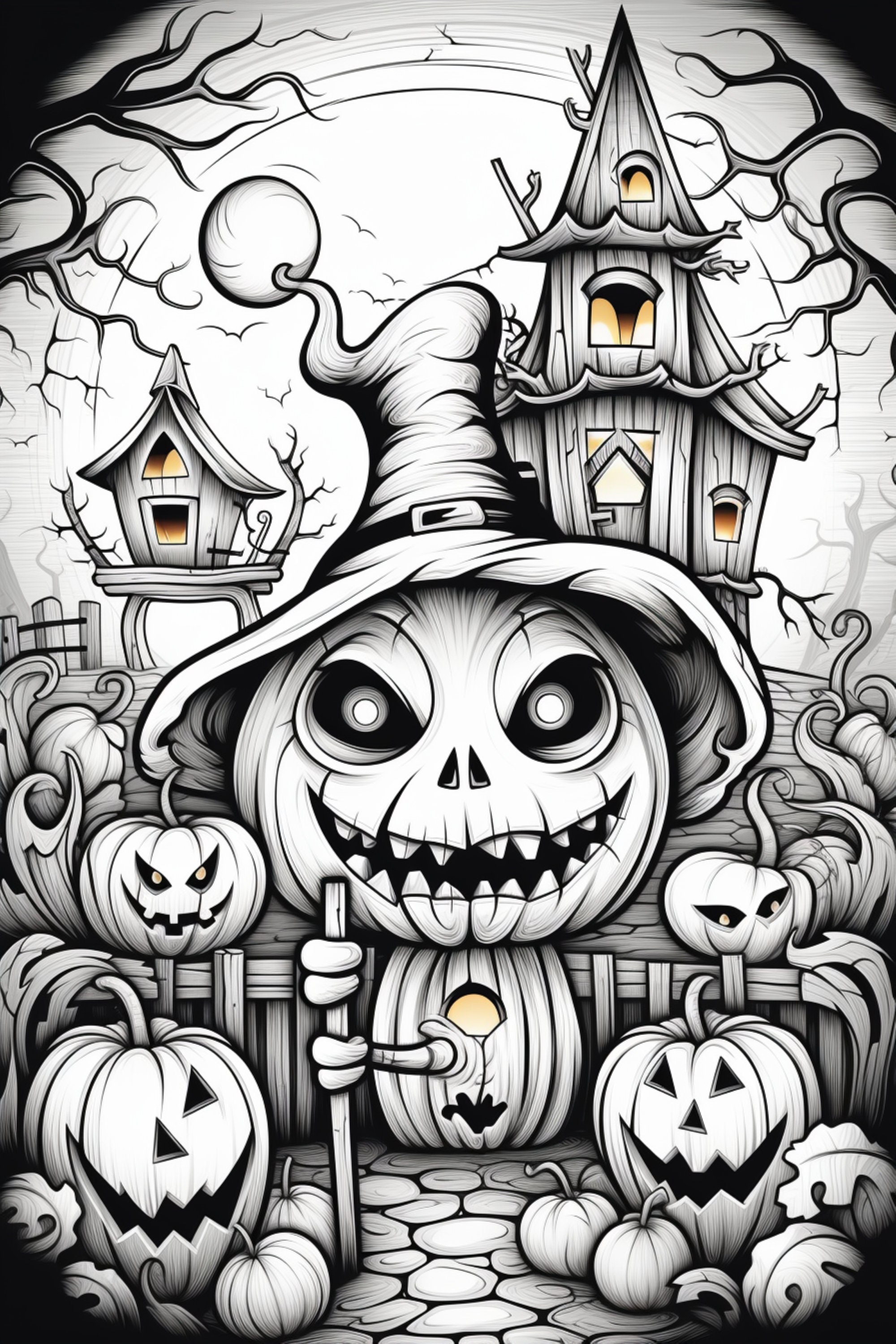 Halloween 15 Coloring Pages 5 - Etsy