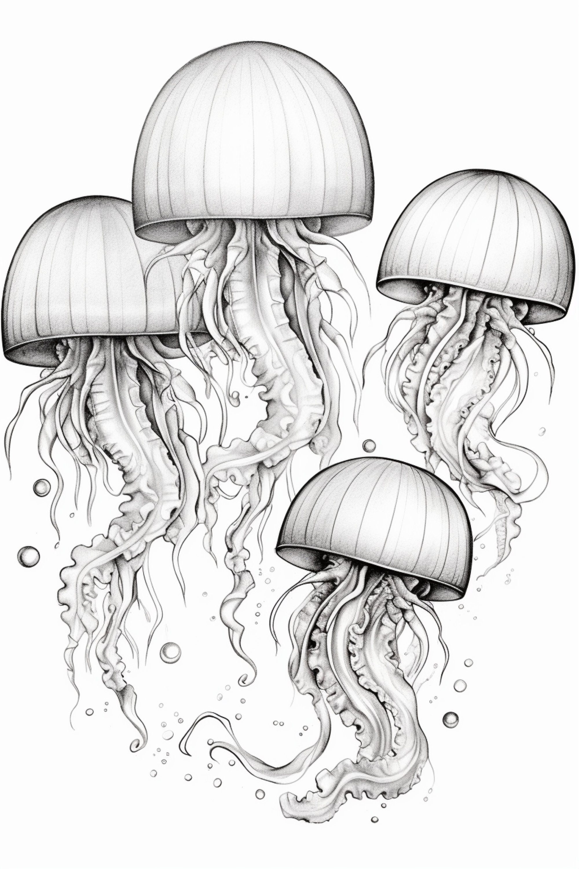 Ocean Creatures 2- Coloring Pages (5) - Etsy