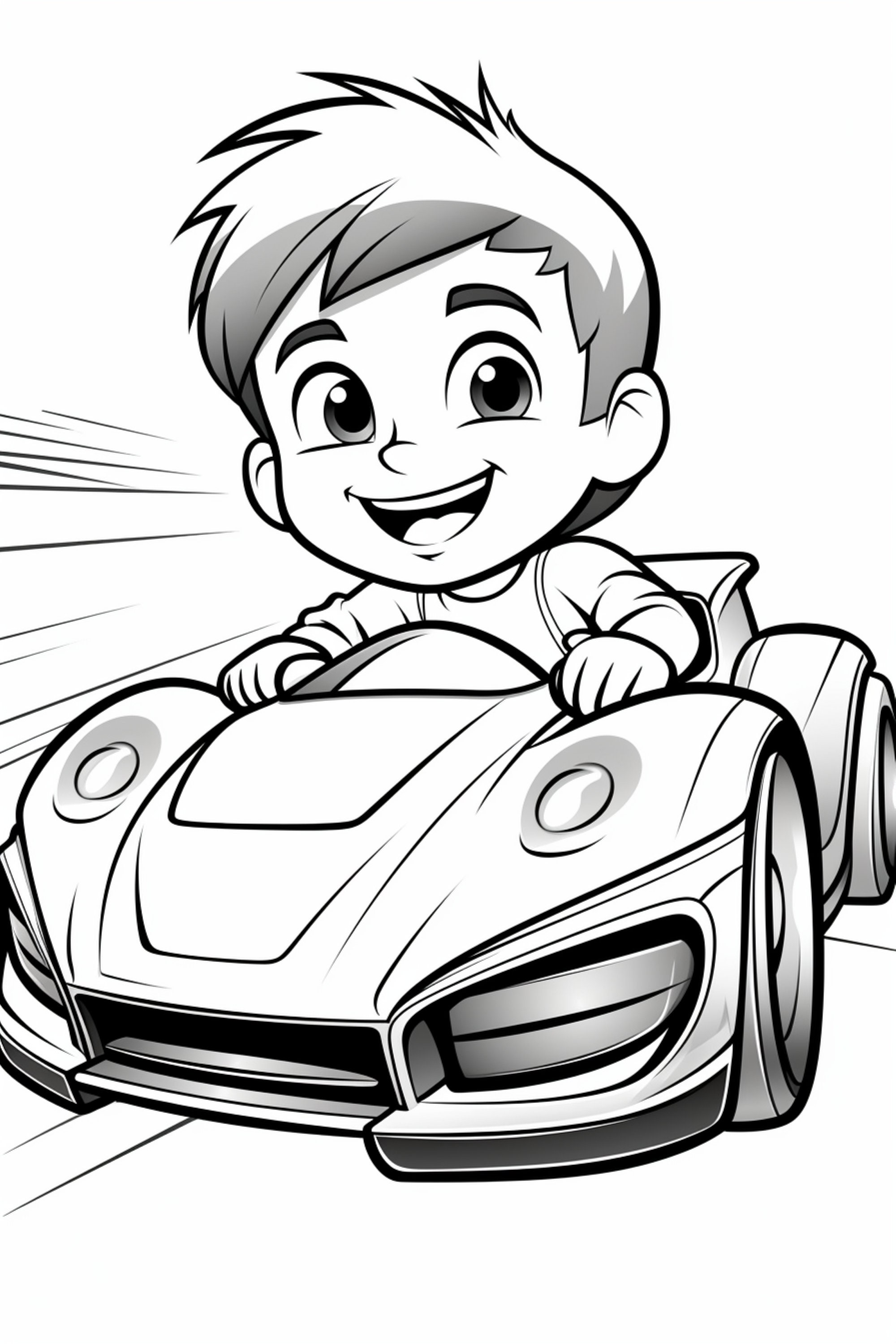 Race Car 4- Coloring Pages (5) - Etsy