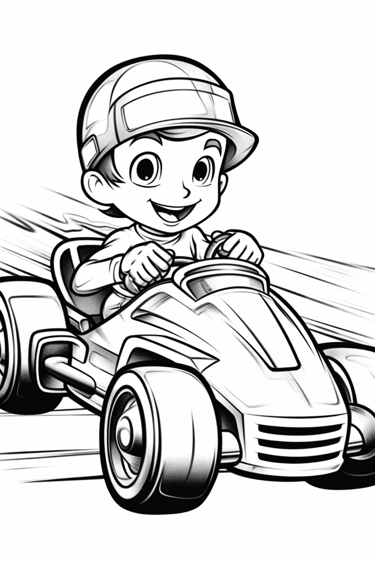 Race Car 1- Coloring Pages (5) - Etsy