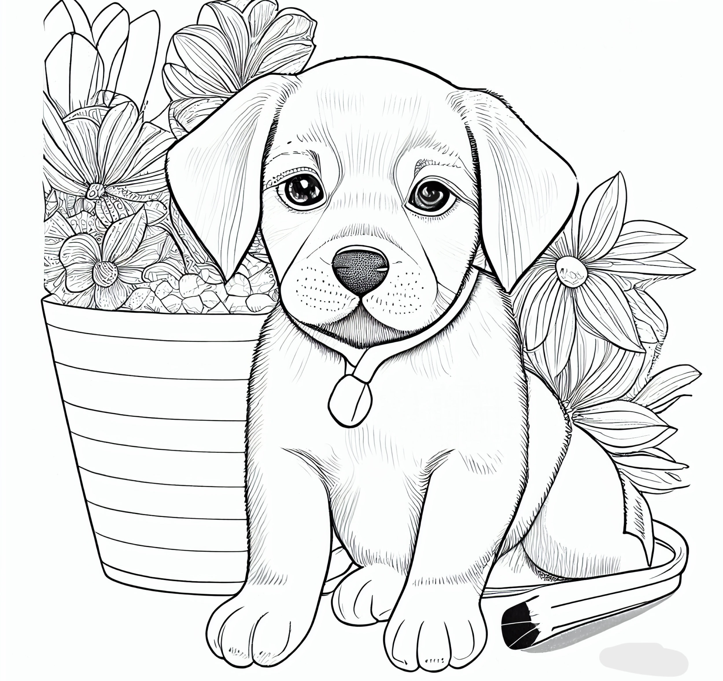 Dogs 2- Coloring Pages (5) - Etsy